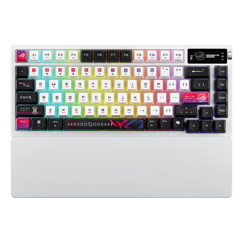 ASUS ROG Azoth X NX SNOW RGB Mekanik Gaming Klavye | ITOPYA