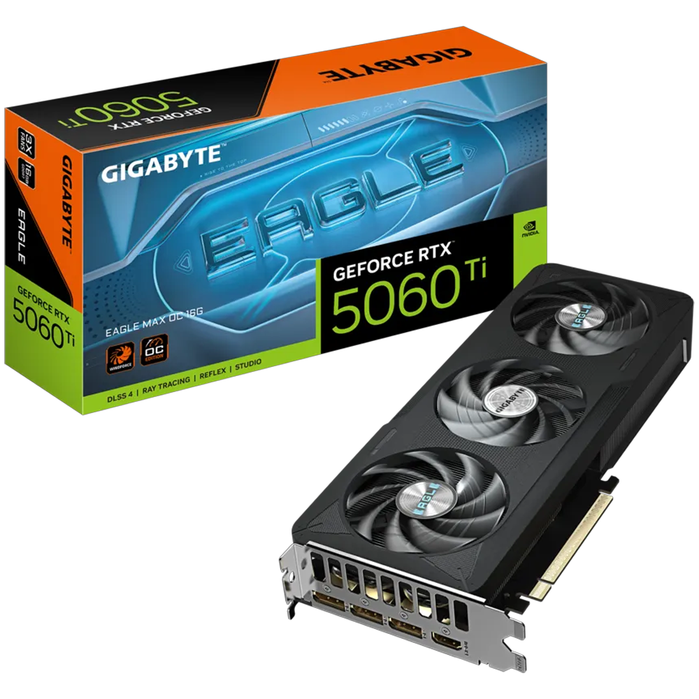 GIGABYTE GeForce RTX 5060 Ti EAGLE MAX OC 16G GDDR7 DLSS 4 128 Bit ...