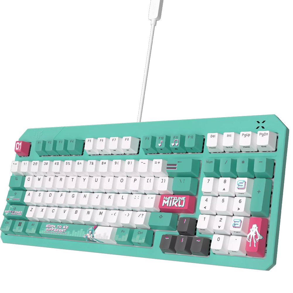 ASUS TUF GAMING K3 GEN II MIKU RGB Red Switch Gaming Klavye | ITOPYA