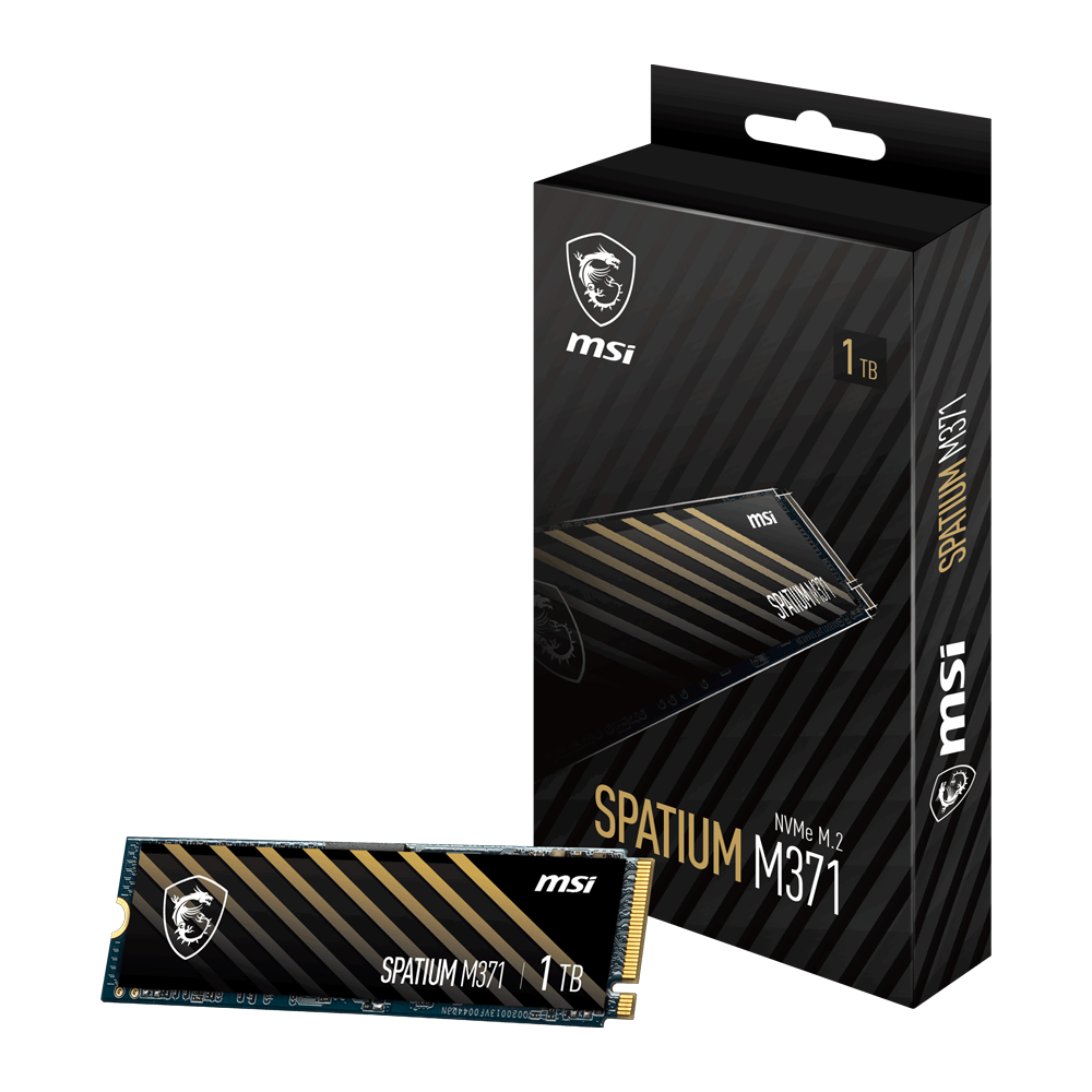 MSI 1TB SPATIUM M371 NVMe 2280 M.2 SSD (2350MB Okuma /1700MB Yazma ...